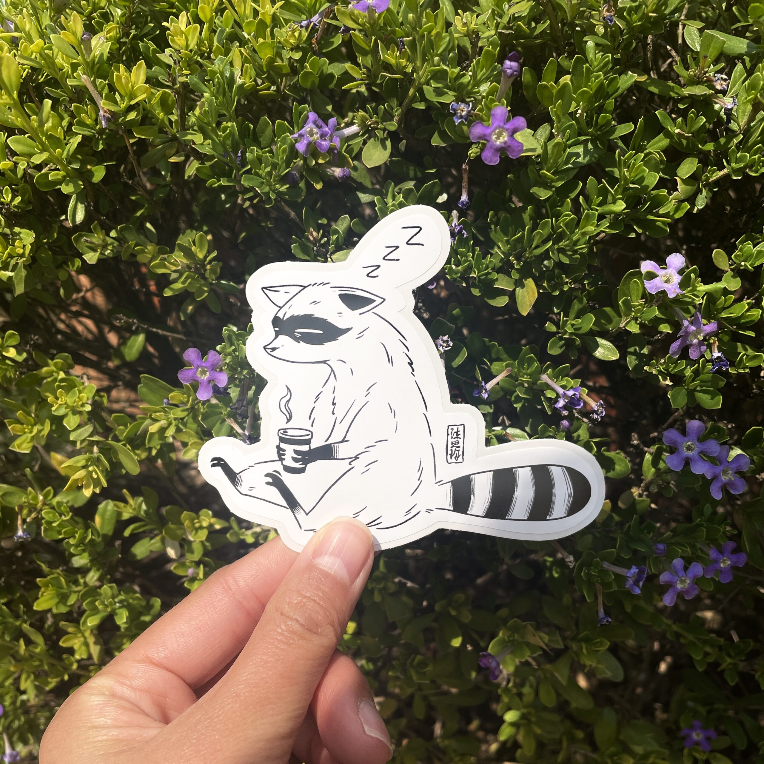 “Mood” Trash Panda Sticker Pack 1 – lumi.artthings